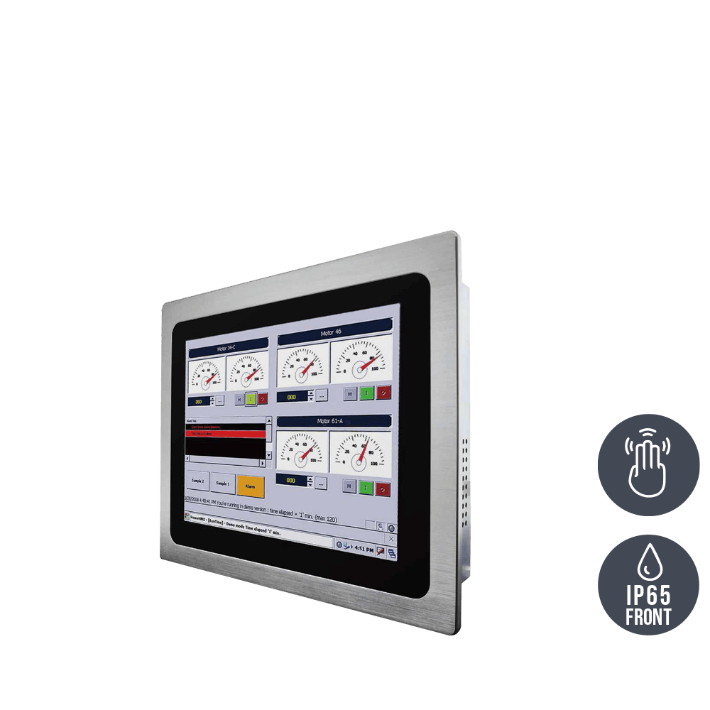 Monitor industriali Montaggio a pannello (installazione dalla parte anteriore) | TL Electronic